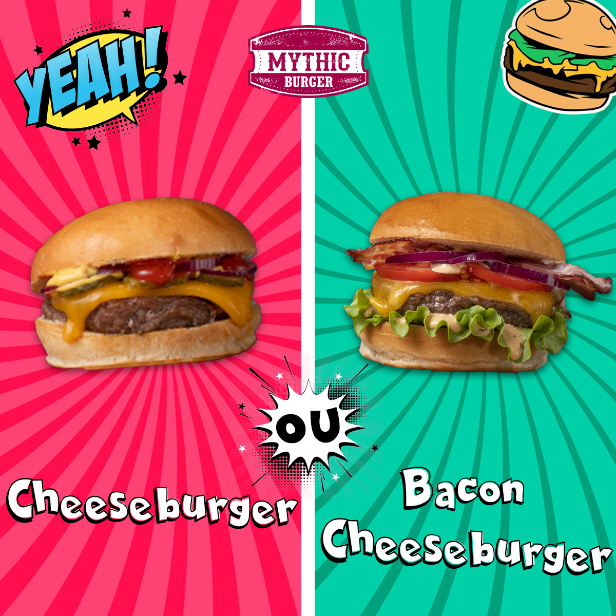 Mythic Burger, le vrai Burger de légende cuit à la flamme - Mythic ...